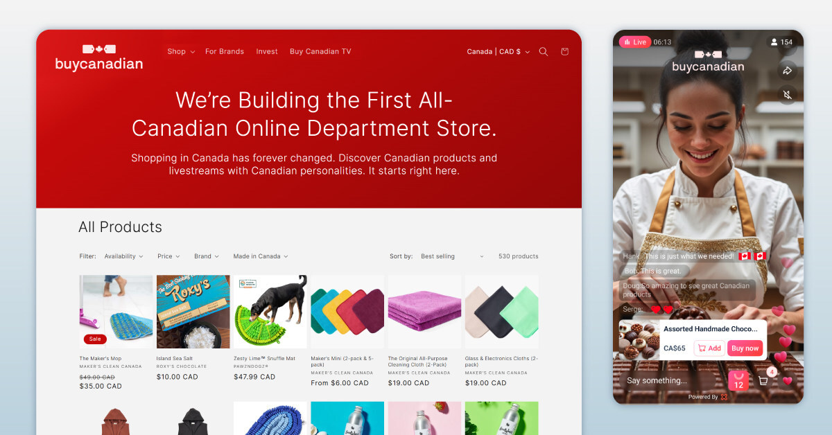 Canada’s First Online Department Store for Canadian Brands Launches