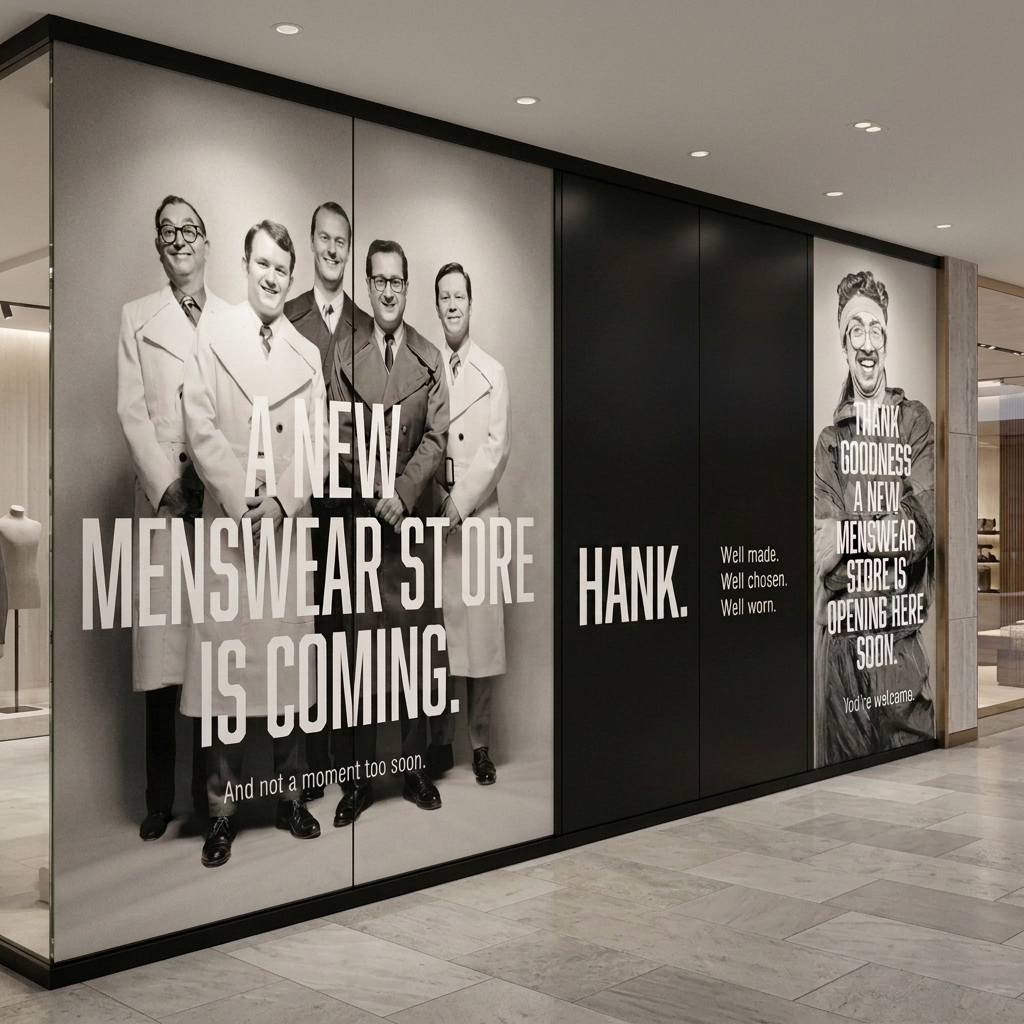 HANK. Reveals First Stores as Retail Veterans Target Menswear Gap